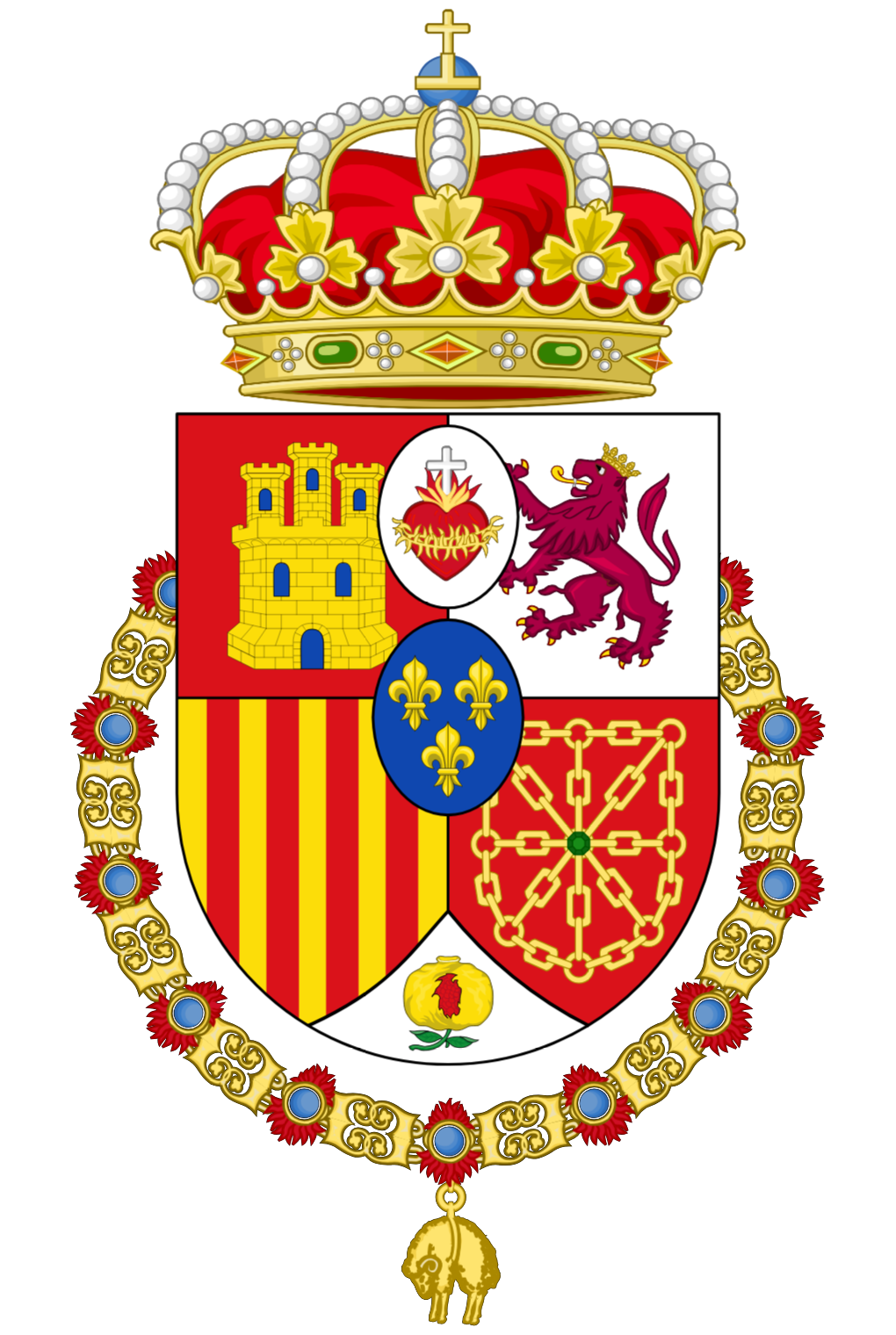 Escudo Real de España (Carlista 1890-1942) by rex_hispaniae