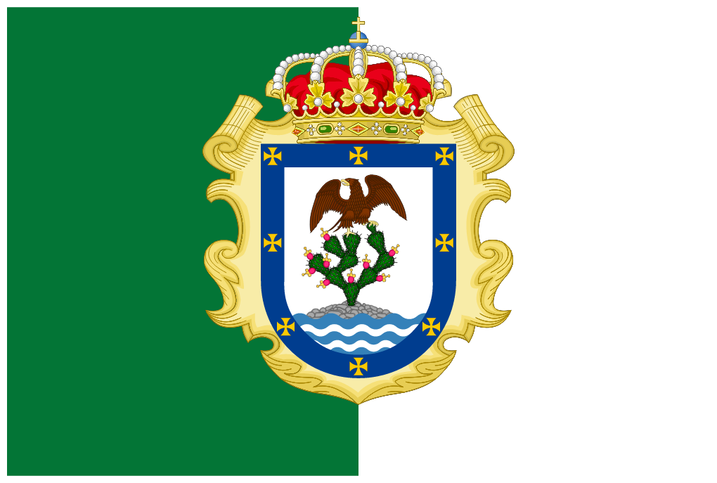 Bandera de la Muy Noble e Insigne, Muy Leal e Imperial ciudad de México ...