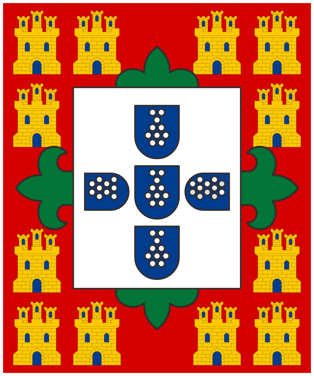 Flag of the Kingdom of Portugal (1385–1485) by famiran/guy