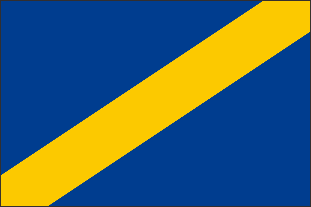Blue flag yellow stripe by ghoste