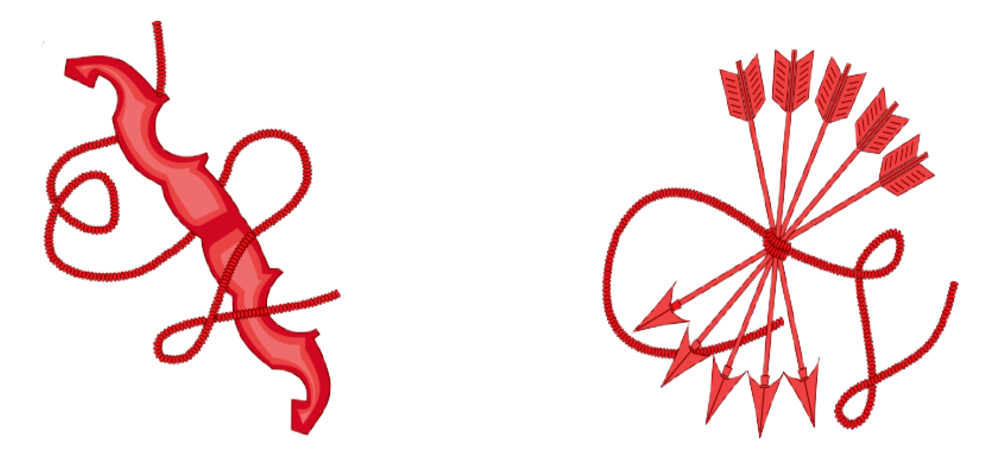 Yoke and arrows of the shield of Franco's Spain by javiss265