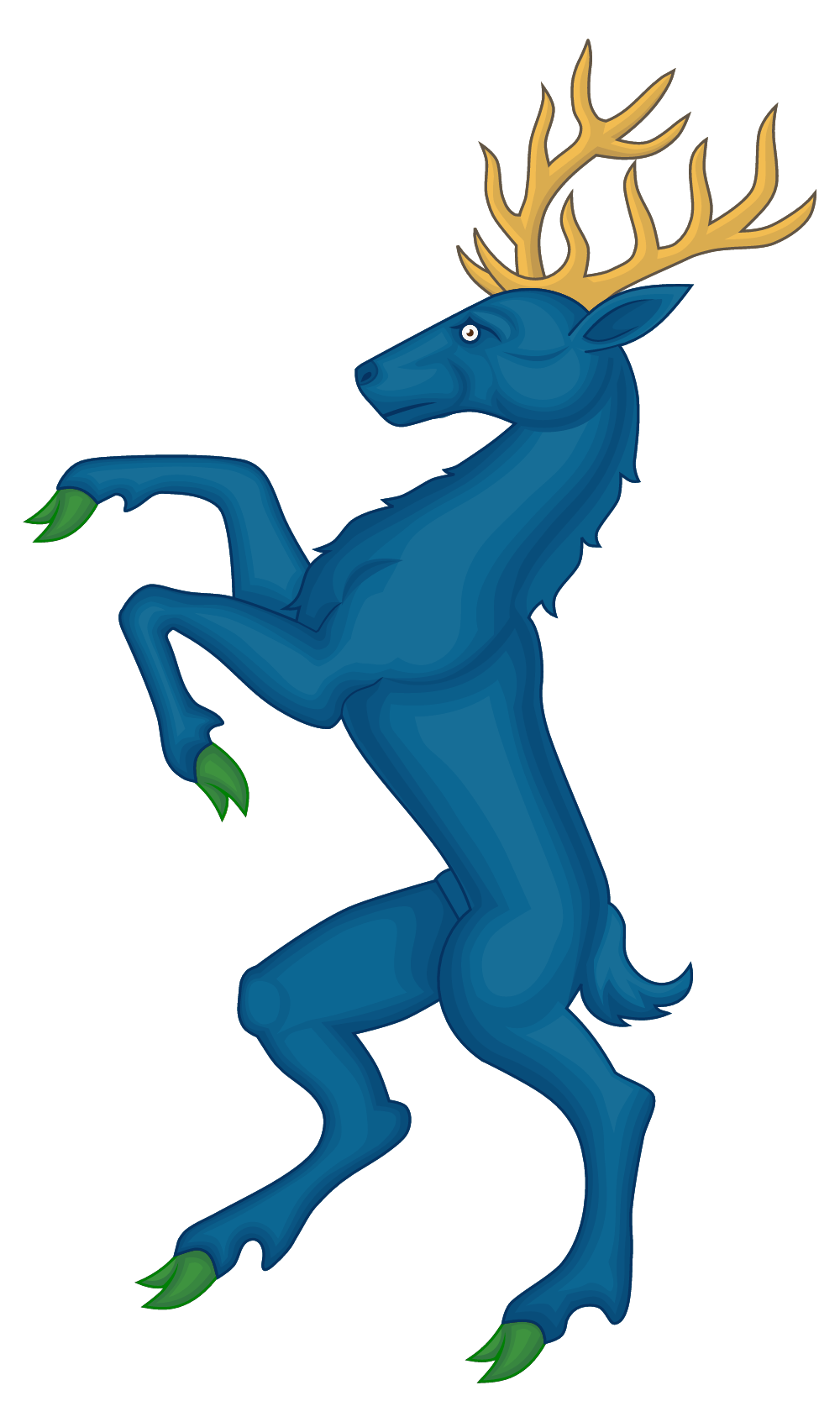 Rampant stag (Sodacan) by rathwell